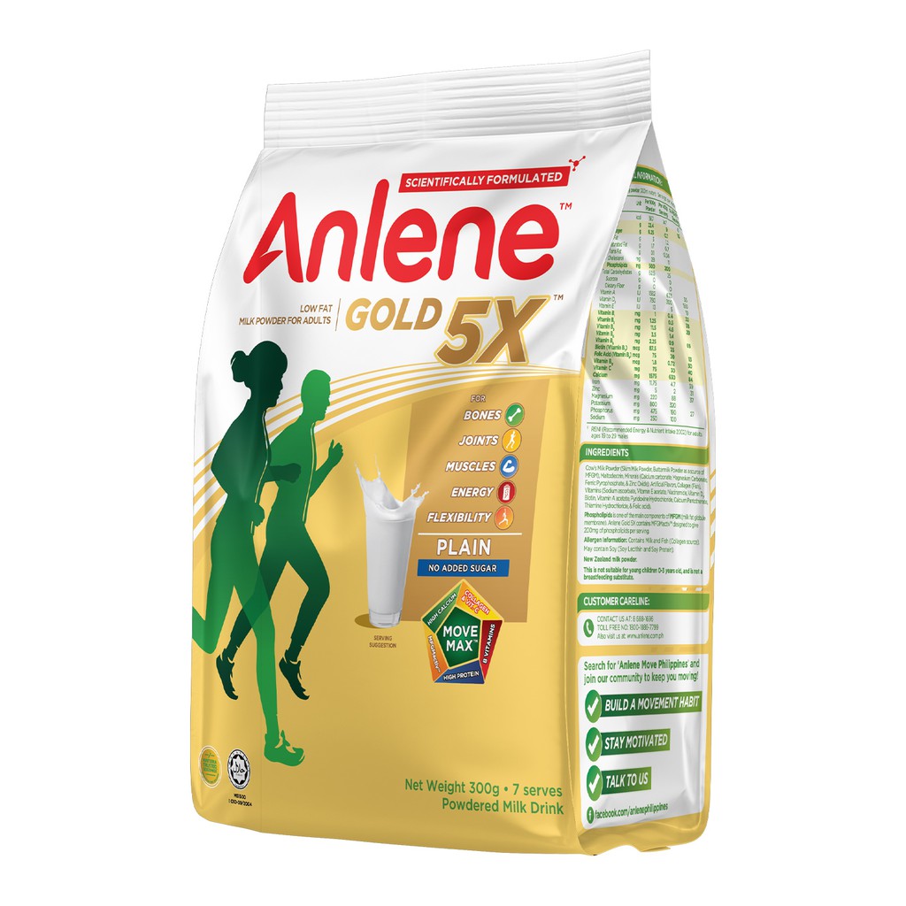 Anlene Gold 5X Plain 300g | Shopee Philippines