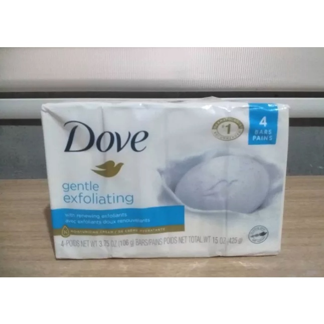 Dove gentle exfoliating with renew exfoliants 4 bars soap (425g ...