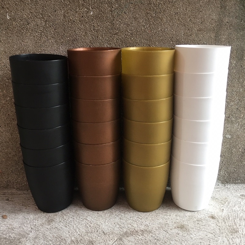 SETSAVER 6pcs Medium Classy Plant Pot plastic pot mm | Shopee Philippines