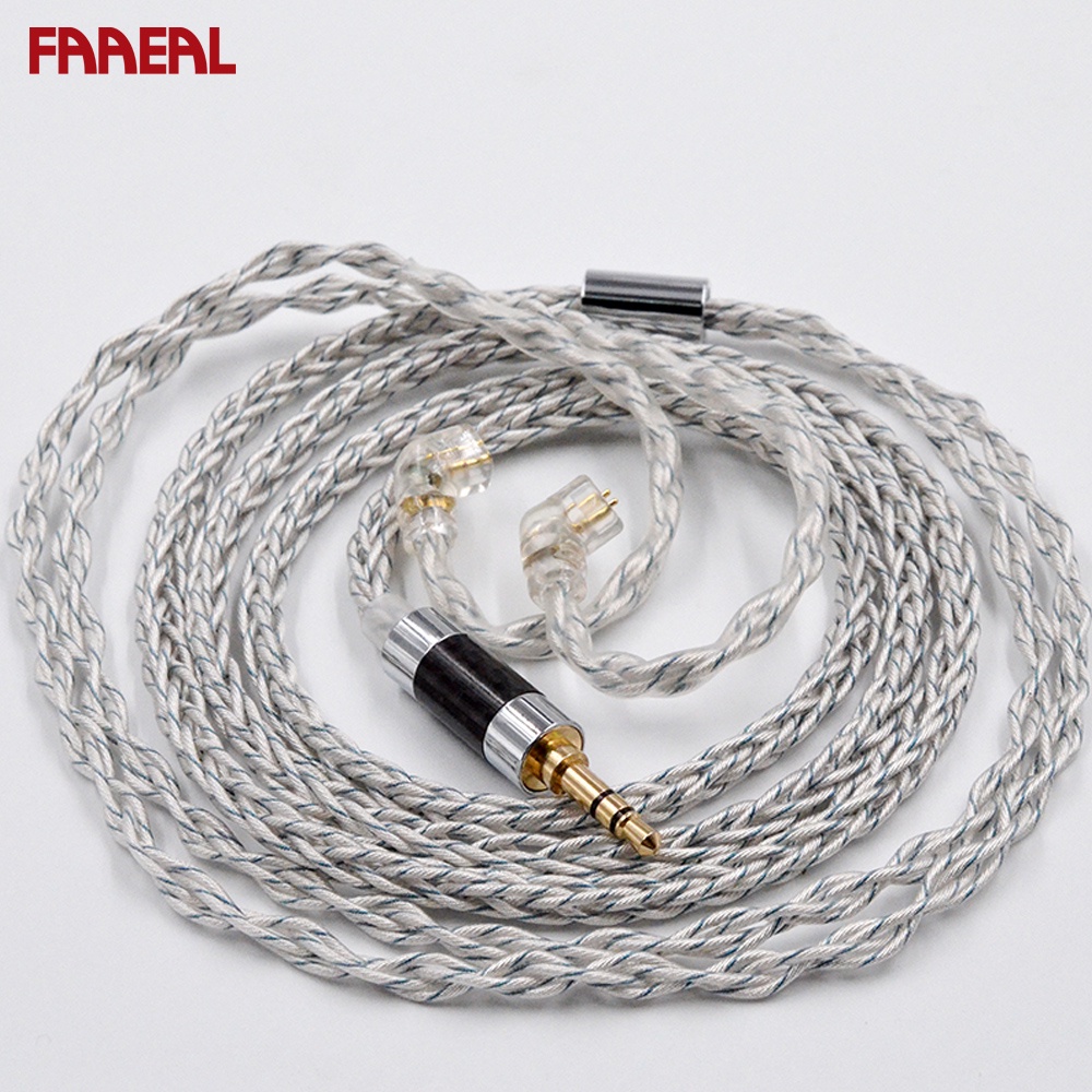 FAAEAL KZ ZSN PRO X Upgrade Cable 2Pin 0.75mm Replacement Earphone ...