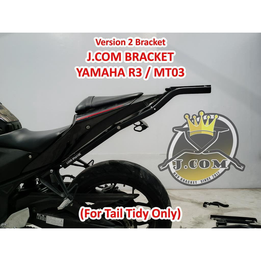 J.COM BRACKET V2 for YAMAHA R3 / MT-03 (for tail tidy only)SIDE PANNIER ...