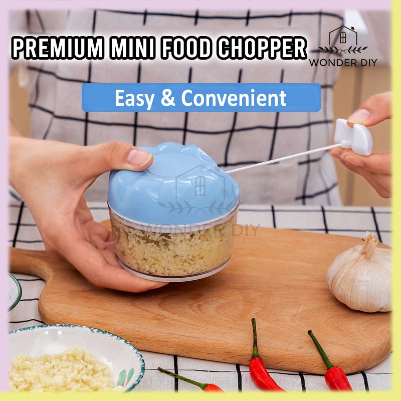 Manual Mini Food Garlic Chopper Hand Pull Blender Processor Vegetable ...