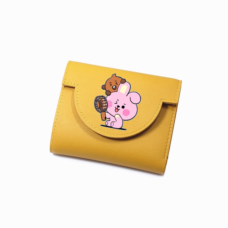 Korean BTS Wallet for Woman Cute Wallet for Men Short Wallet Card ...
