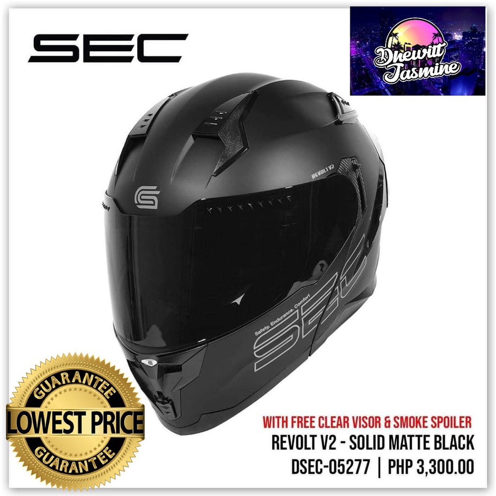 Sec brand revolt v2 (modular helmet) | Shopee Philippines