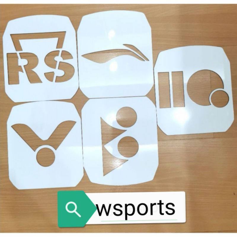 Acrylic Stencil Card Mold Logo Badminton Racket String | Shopee Philippines