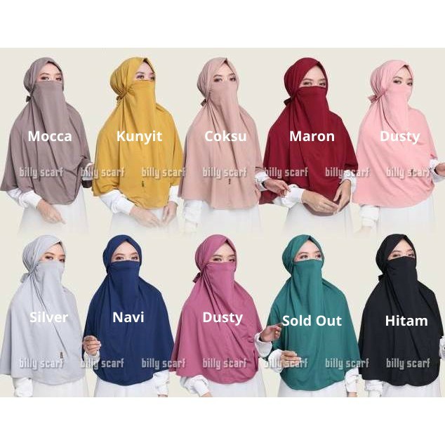 Hijab SAFETY MASK NIQAB / Instant Hijab / SYRIA Hijab / BILLY SCARF ...
