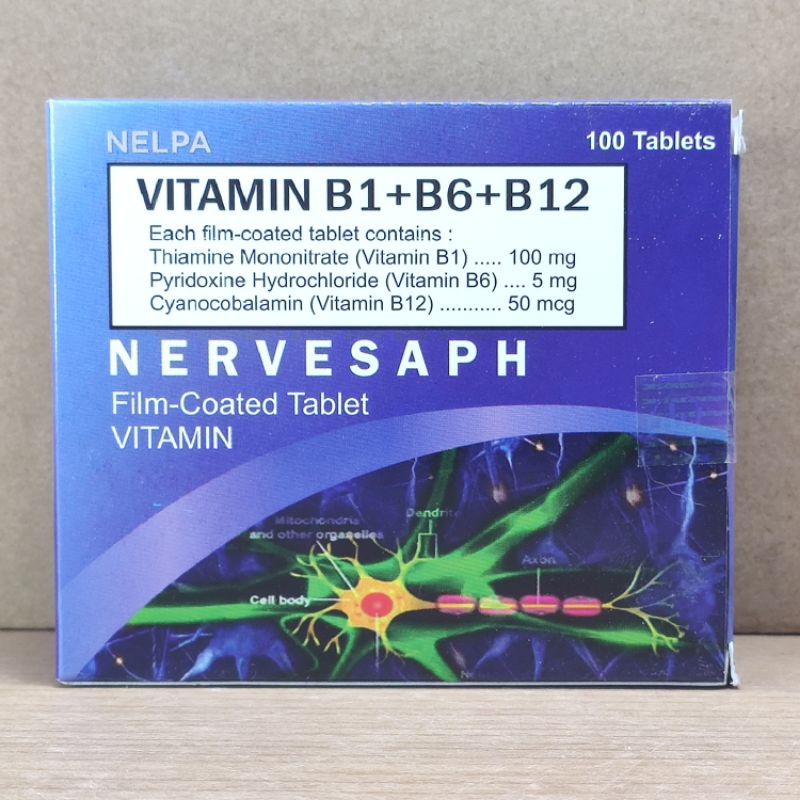 NERVESAPH Vitamin B-Complex 100 Tablets | Shopee Philippines
