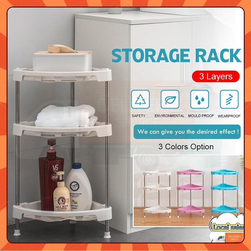 Multipurpose Adjustable 3 Layer Kitchen Rack Shelf Storage Rack ...
