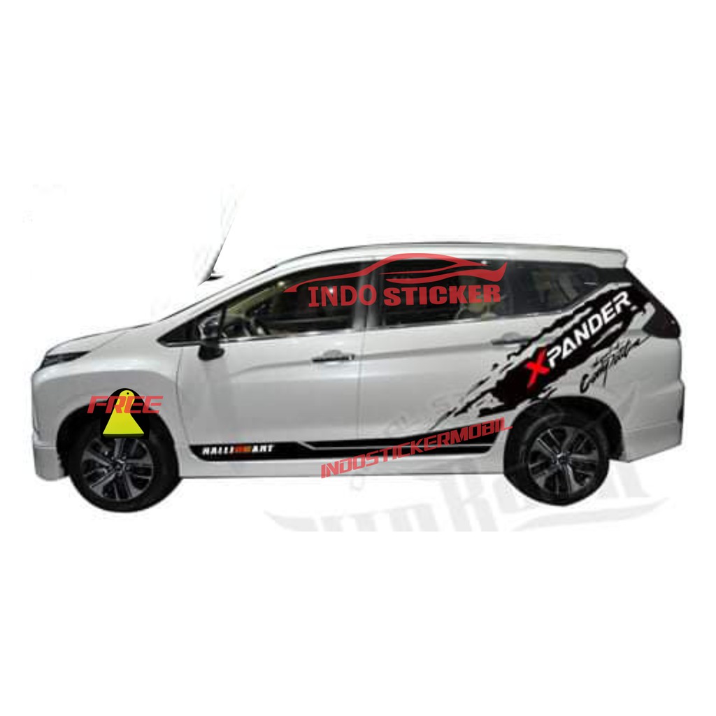 Striping sticker xpander car sticker MITSUBISHI x pander croos side ...