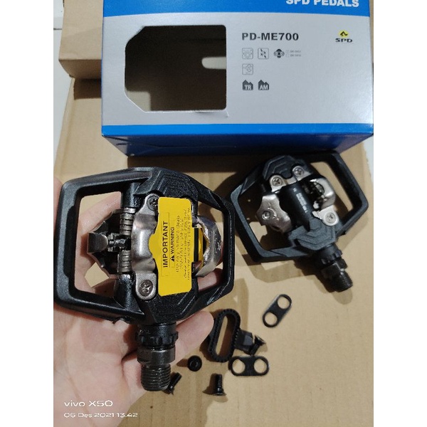 Shimano ME700 series mtb pedal cleat original via Malaysia includes ...