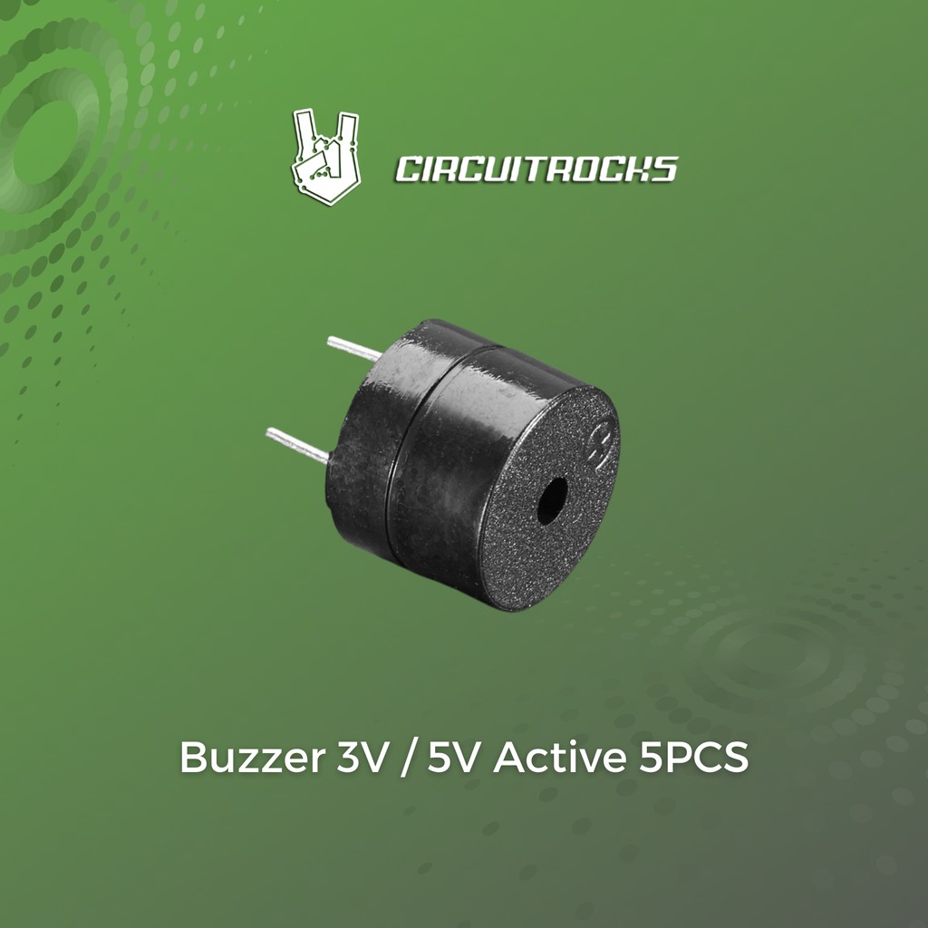Circuitrocks 3V / 5V Active Buzzer Magnetic Long Continuous Beep Tone ...