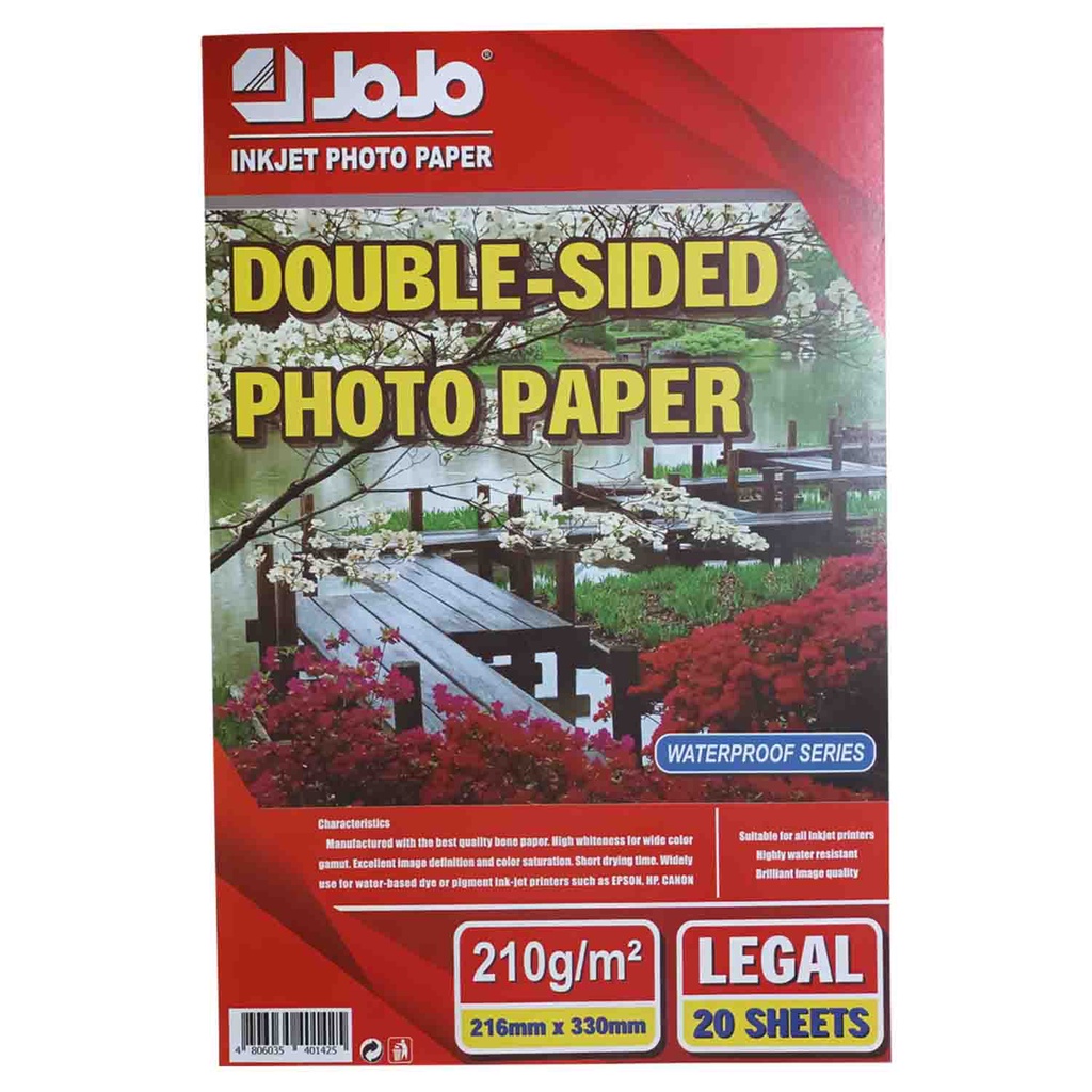 Jojo Photopaper Waterproof A4 and Legal Size 135g/m² , 180g/m² , 210g ...