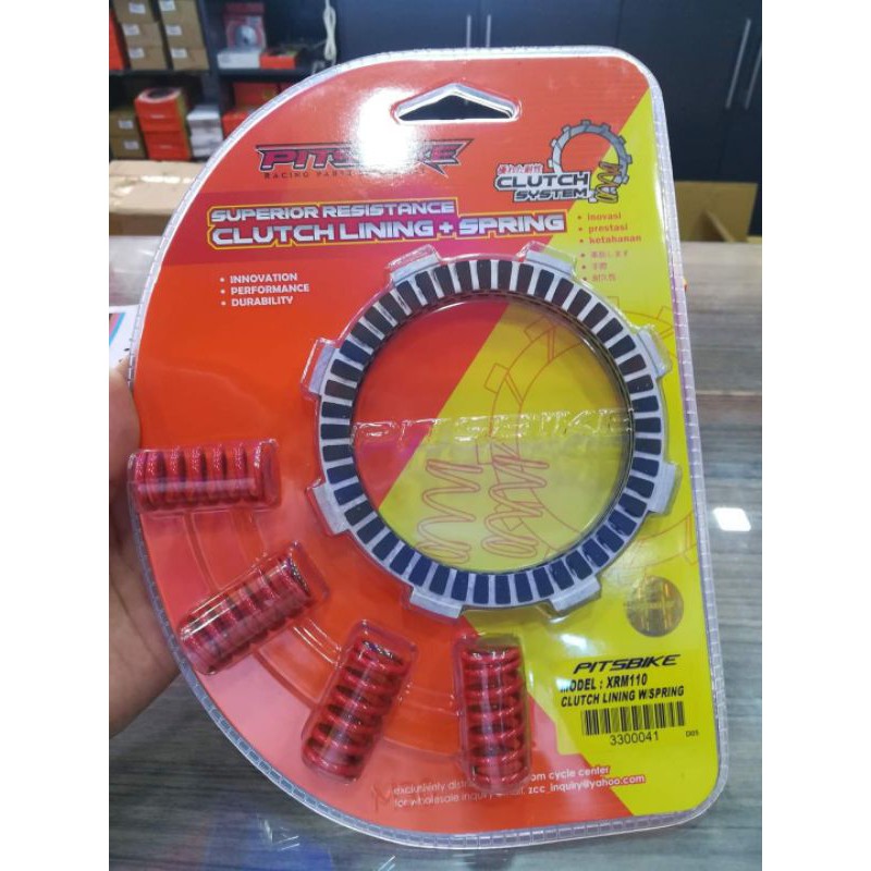 PITSBIKE XR 125 150 CLUTCH LINING w/ SPRING XR150 XR125 Honda racing ...