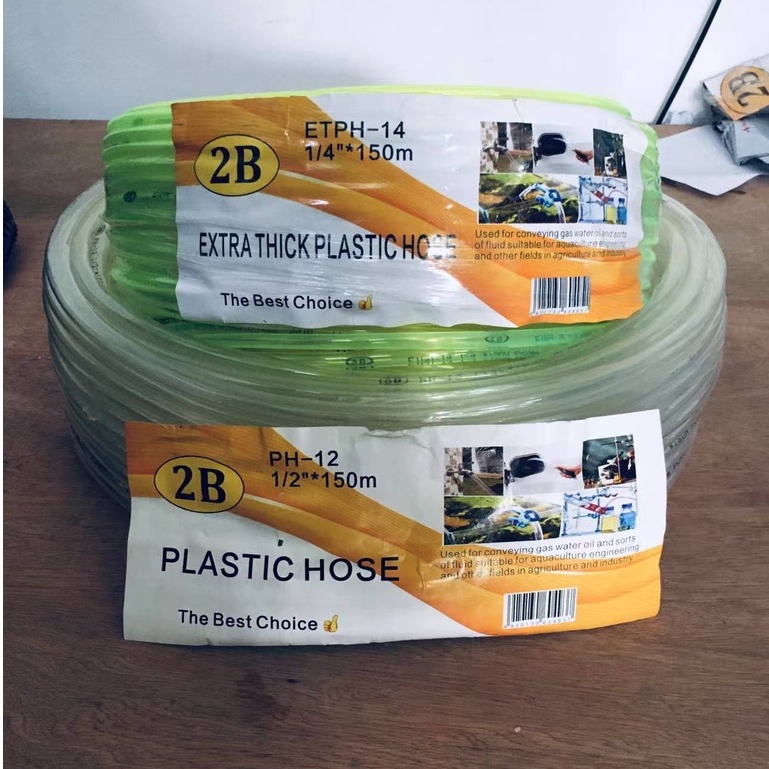 2B ( PER METER ) Plastic Hose / Level Hose Clear green 1/2'' 3/8 ...