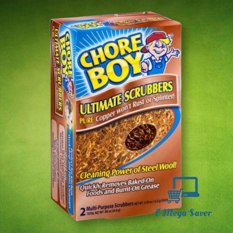 Chore Boy Ultimate Copper Scrubbers (2pieces/pack) | Shopee Philippines