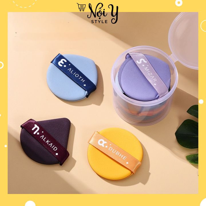 Set Box of 7 Foundation Sponges with Super Convenient Storage Box ...