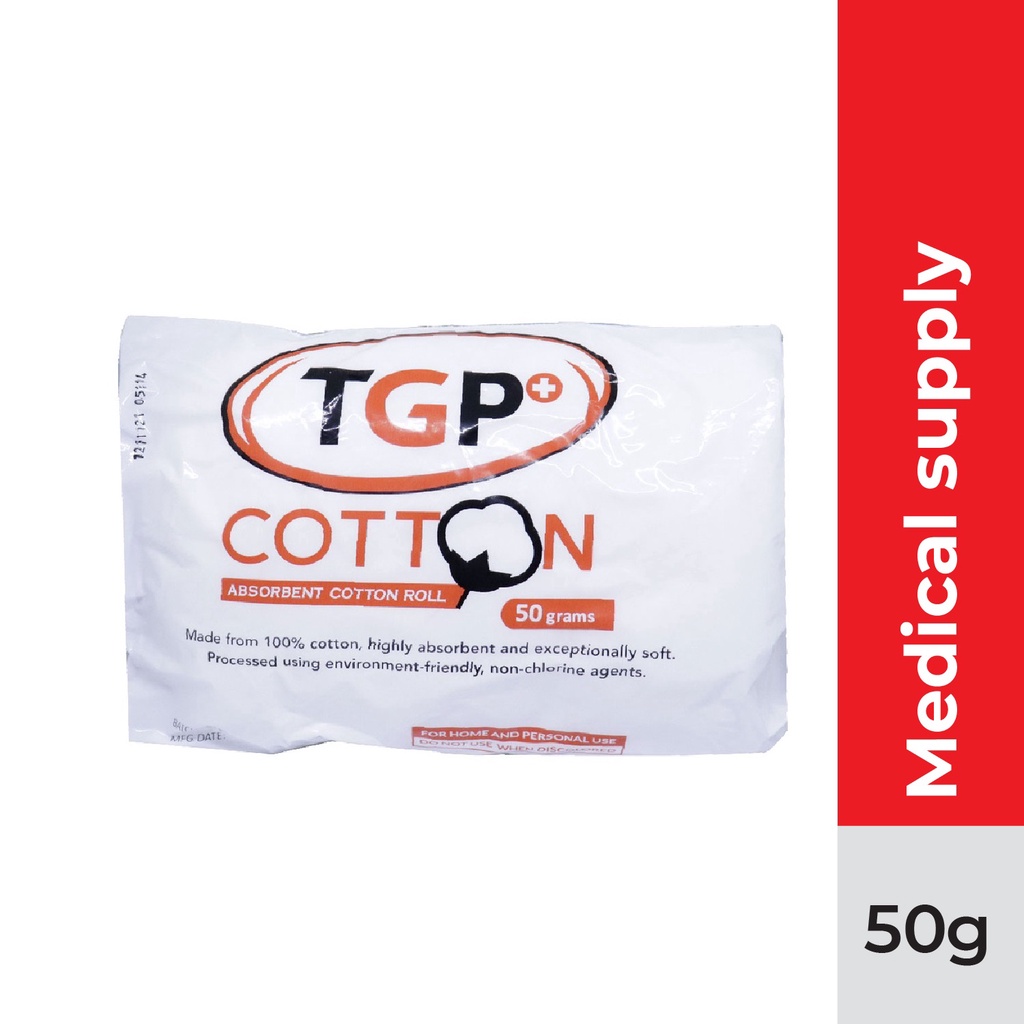 TGP Absorbent Cotton Roll 50 grams | Shopee Philippines