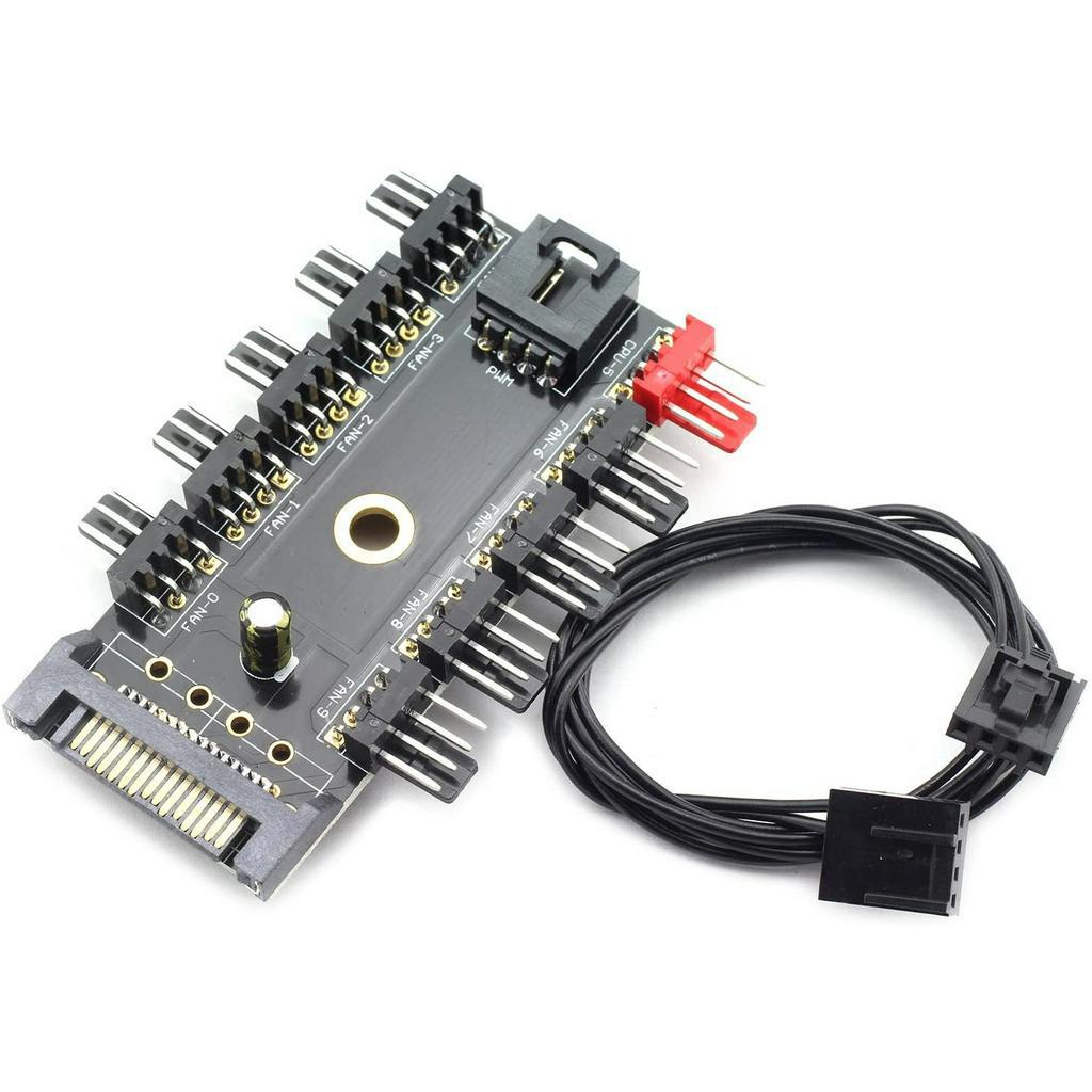 PWM Fan Splitter and Extension Cables . Computer fan 4pin Adapter Cable ...