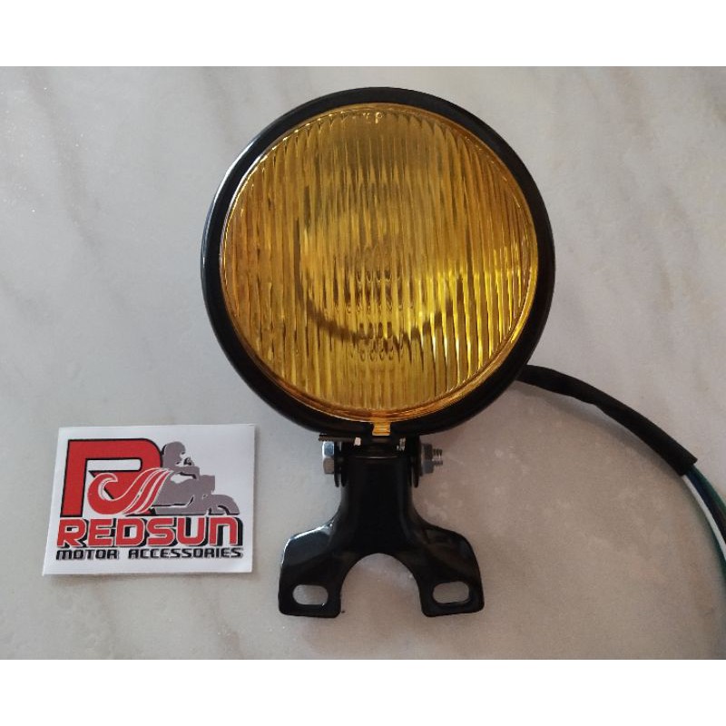 Motorcycle Headlight Universal Retro(Cafe Racer/Tracker/Bobber/Chopper ...