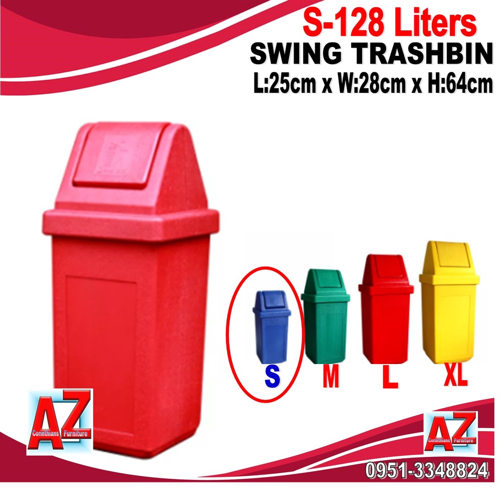 Swing Plastic Trash Bin 28 Liters (Small) | Shopee Philippines