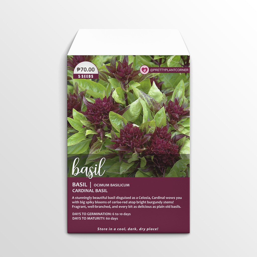 Cardinal Basil Seeds | Shopee Philippines