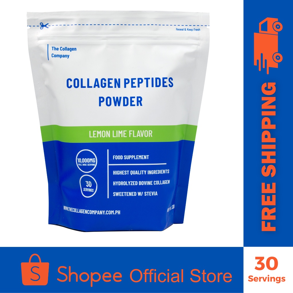 Collagen Peptides Powder Lemon Lime Flavor 300,000mg | Shopee Philippines