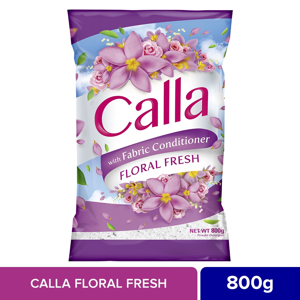Calla Laundry Detergent Powder Floral Fresh 800g | Shopee Philippines