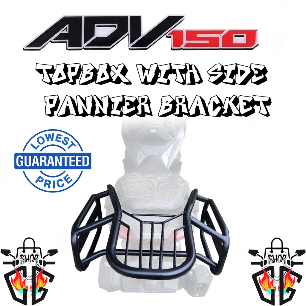 ADV 150 - Top Box with Side Pannier Bracket Heavy Duty COD | Shopee ...