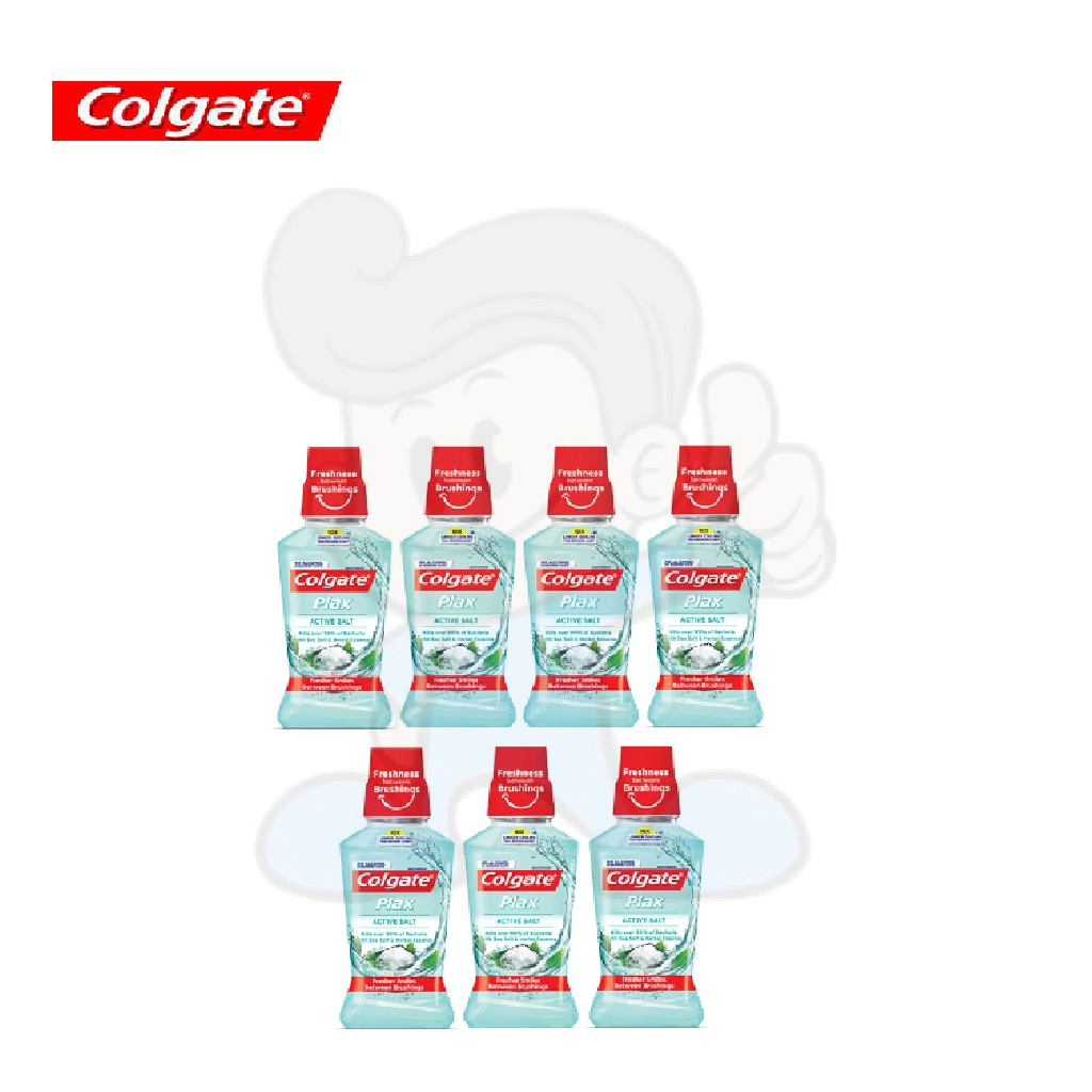 Colgate Plax Active Salt Mouthwash (7 x 60 ml) | Shopee Philippines