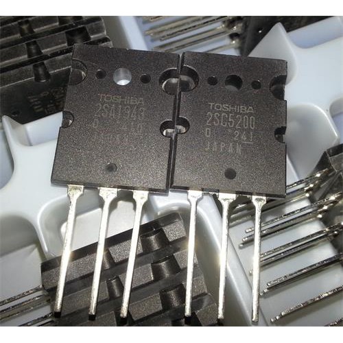 5pairs = (5pcs 2SA1943 + 5pcs 2SC5200 ) TO-3PL A1943 C5200 PNP NPN 15A 230V 150W Power Amplifier ...