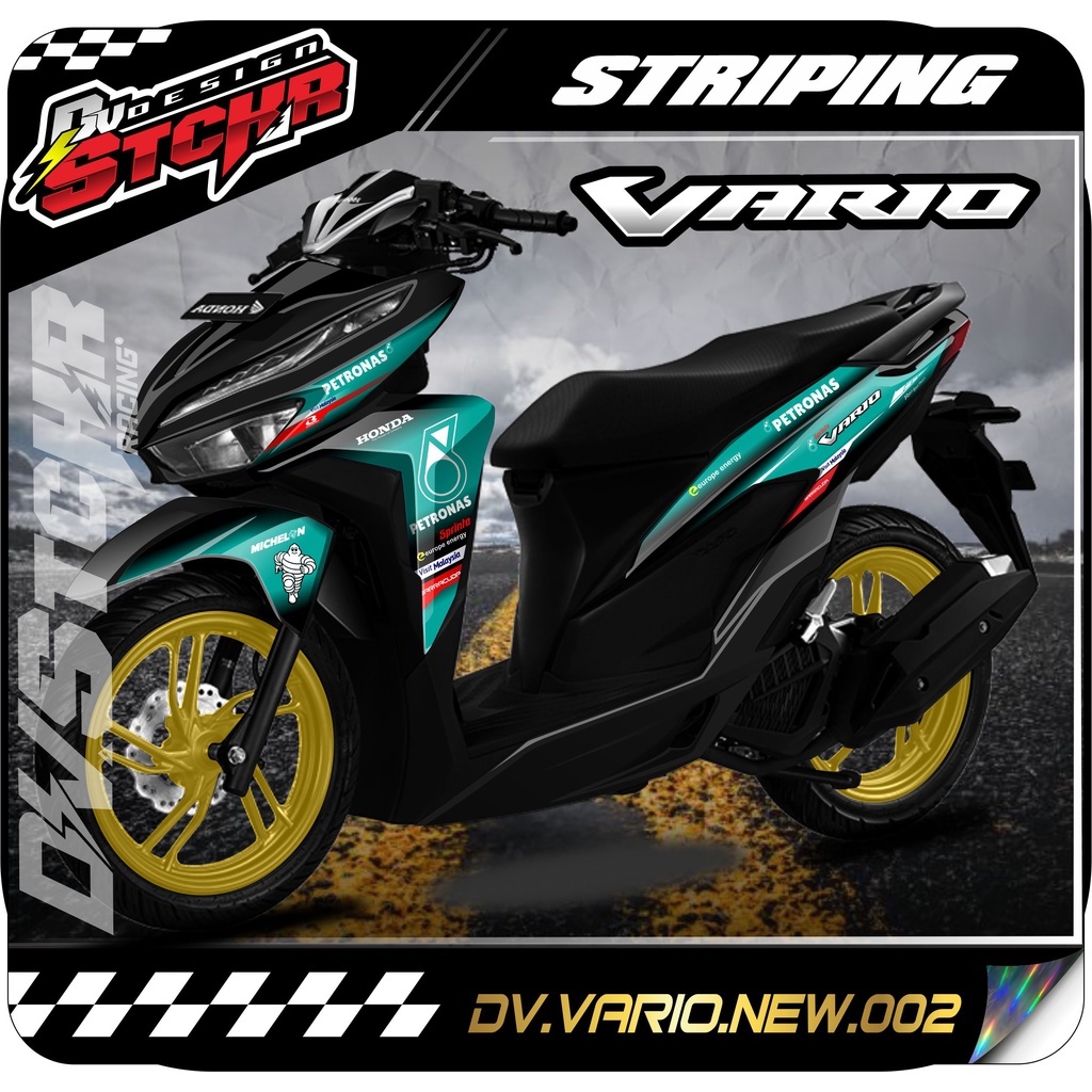 Semifull Click Striping Sticker 125/150 New 2018 2019 2020 Petronas ...