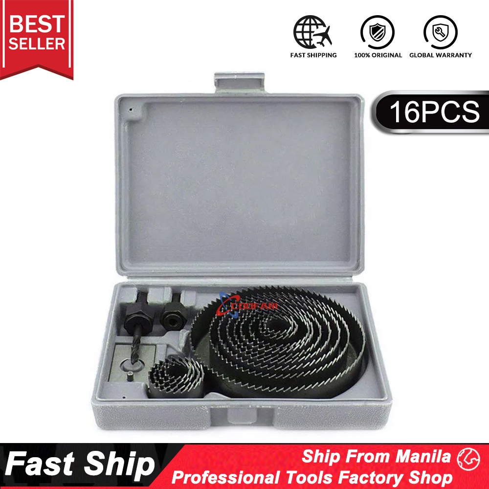 COOFARI Drills Sets 16Pcs/Set Carbide Drill Bits Wood Drills Tapper ...