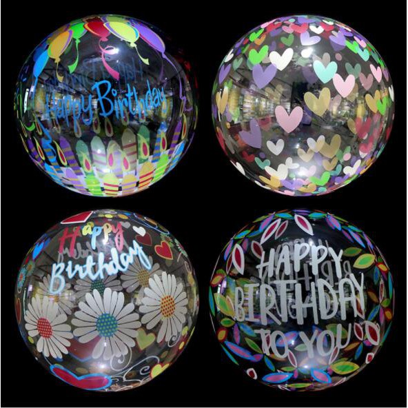 20 Inch Printed BoBo Ball~LOVE HAPPY BIRTHDAY BOBO Ball Birthday Party ...