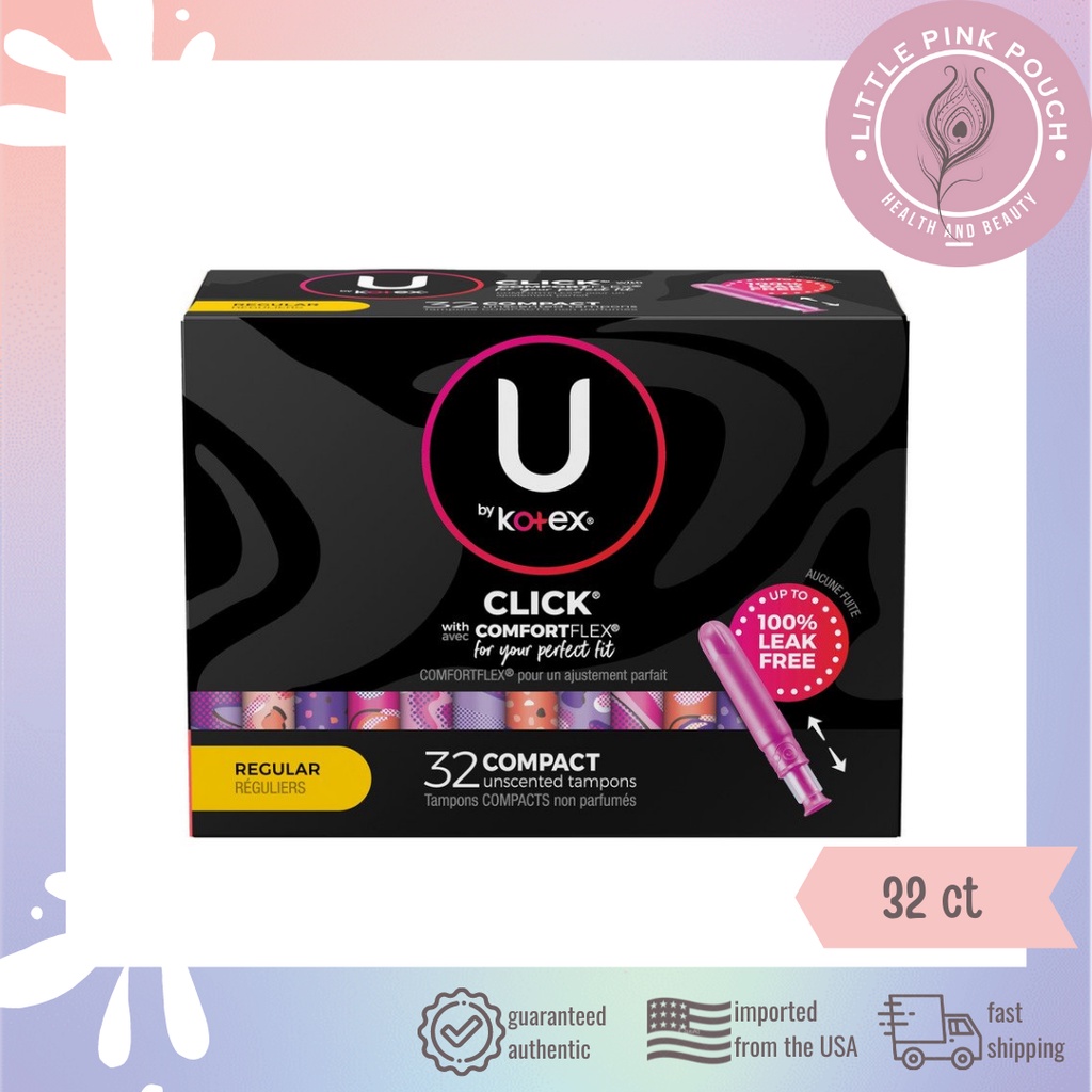 U by Kotex Security Tampons, Regular Absorbency, Unscented, 32 Count ...