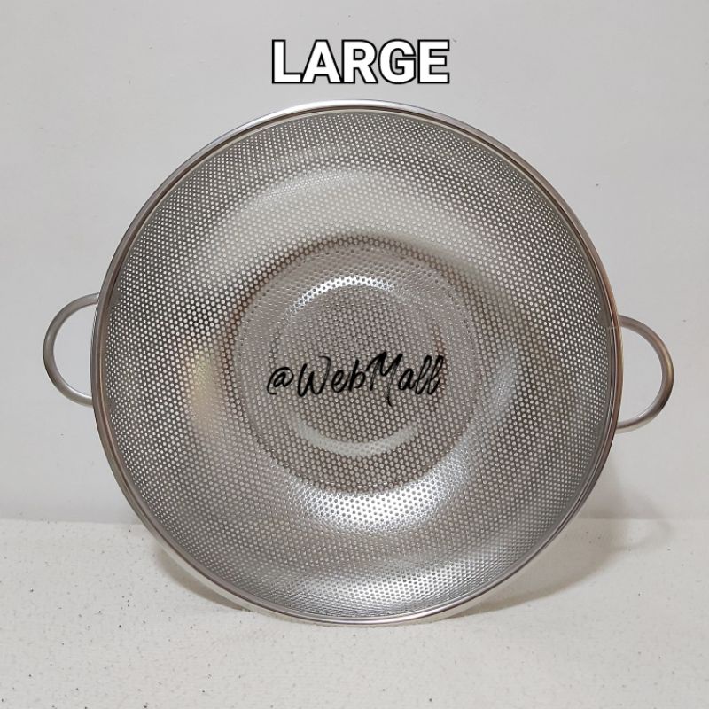 COLANDER PURE STAINLESS (QUALITY SALAAN) | Shopee Philippines