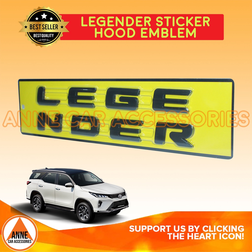 Car Hood Emblem Sticker for Toyota Legender Decals / Bonnet Guard ...
