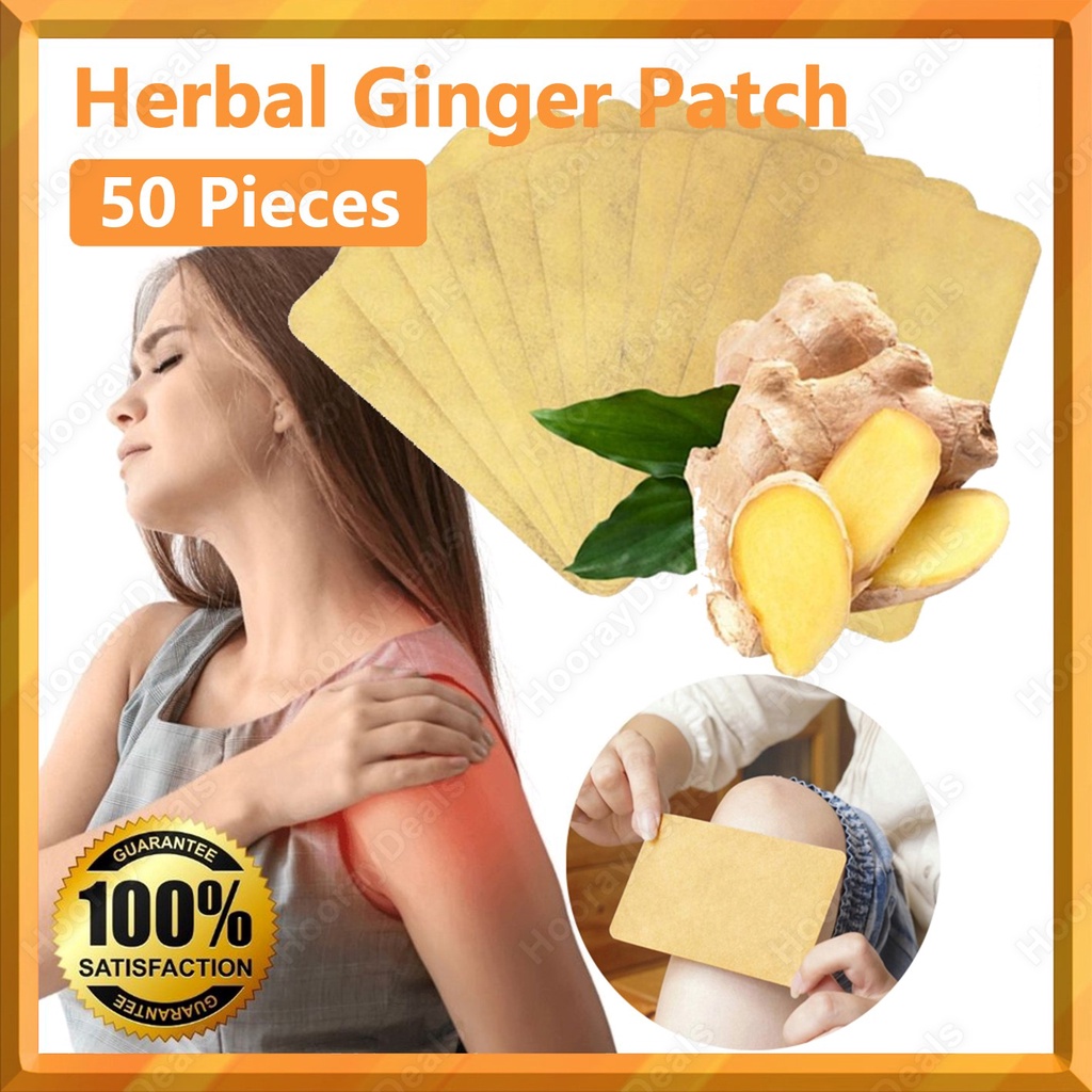 50Pcs Herbal Ginger Patch, Pain Relief Patch, Health Care for Promote ...