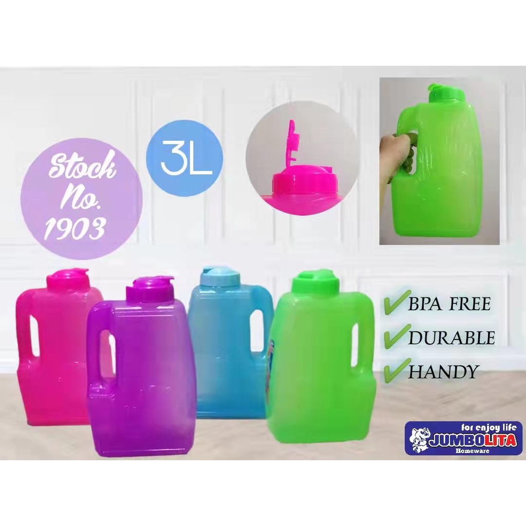 3L Outdoor Sports Gym Fitness Water Bottle for Training Camping Running ...