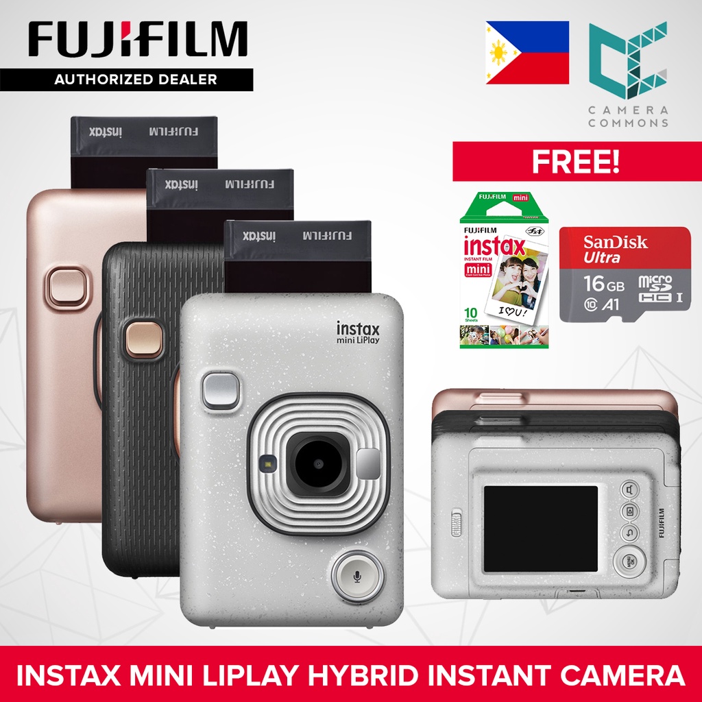 FUJIFILM Instax Mini Liplay Hybrid Instant Camera and Printer Bluetooth ...