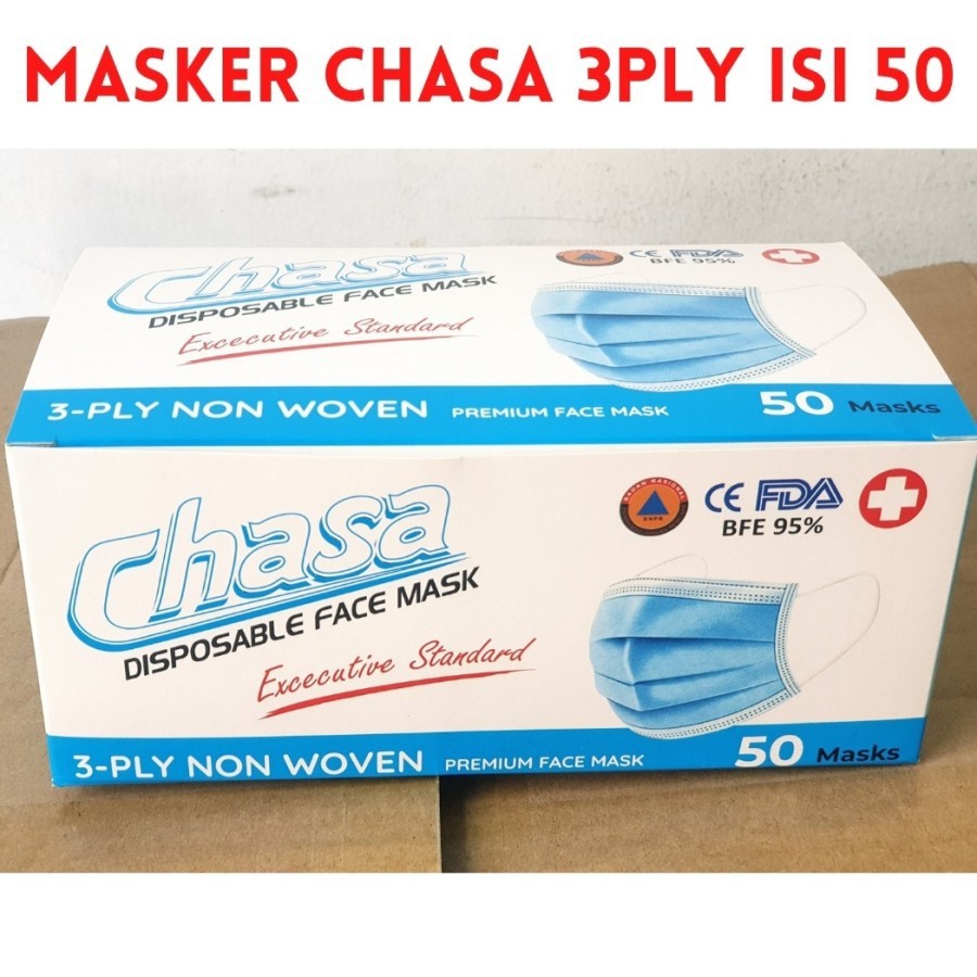 3ply Mask Contents 50pcs Earloop Brand Chasa Medical Grade | Shopee ...