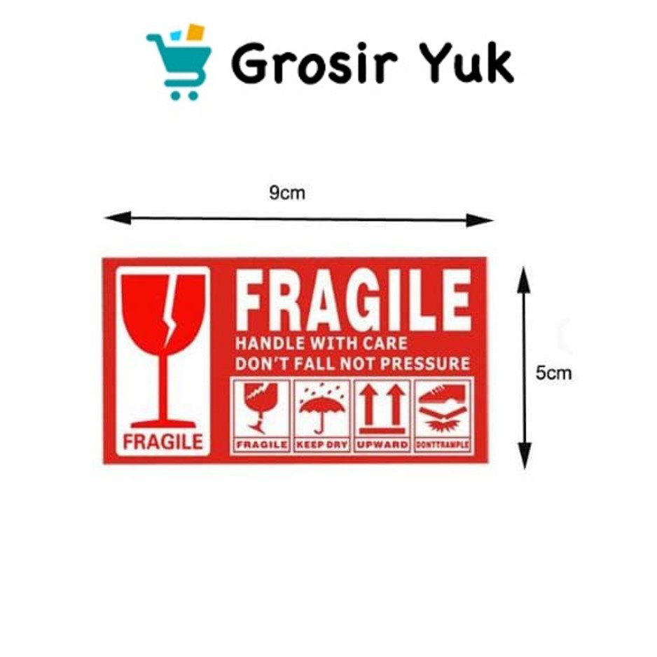 Fragile Sticker 9x5cm Don't Slam Label Per 100pcs | Shopee Philippines