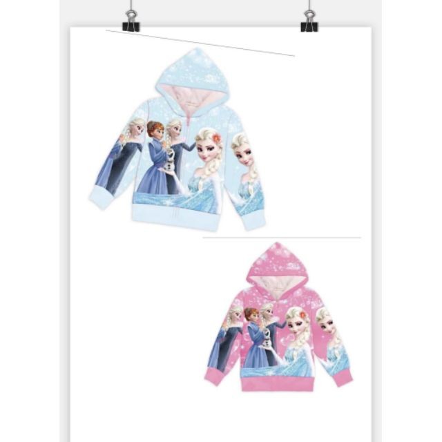 Jacket Character For Kids Frozen(Elsa&Ana) (2-7yrs old) | Shopee ...