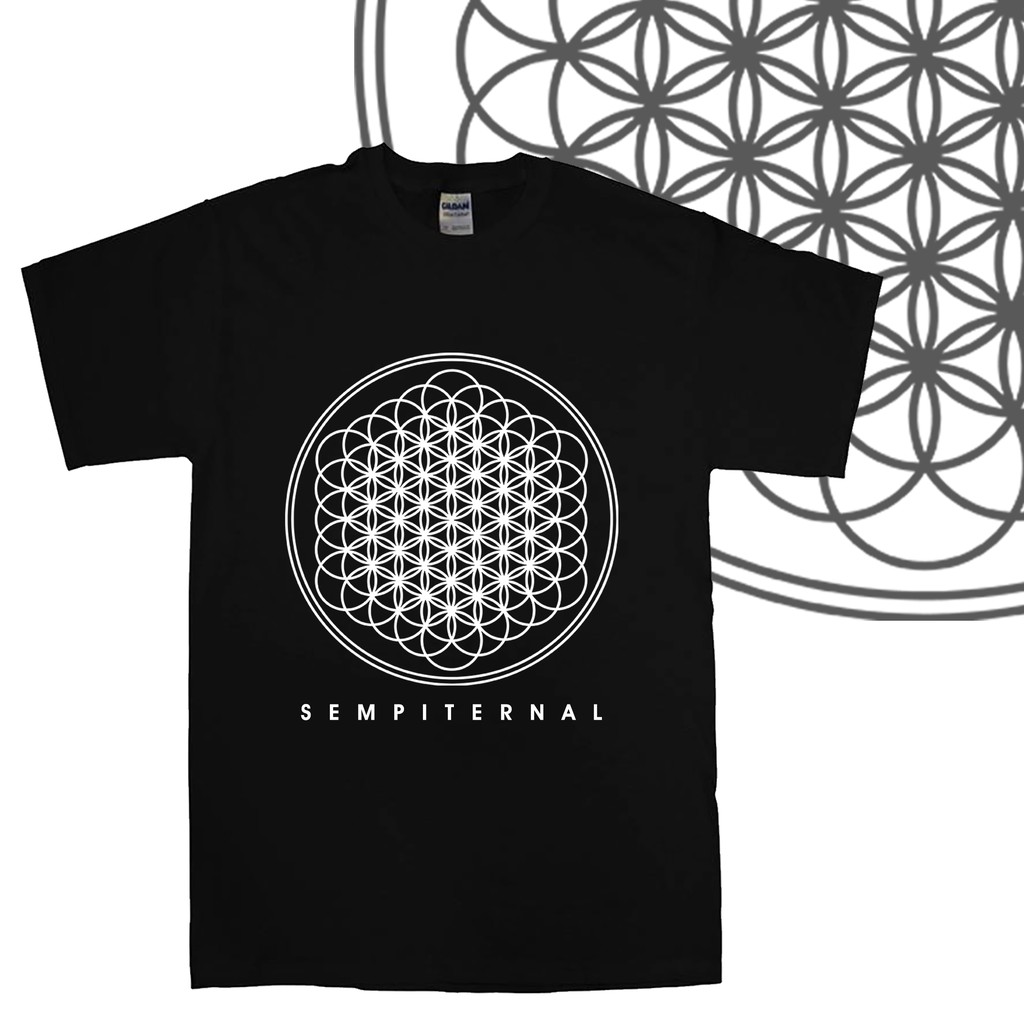 Sempiternal Bring Me the Horizon BMTH Band Golden White Print Inspired ...