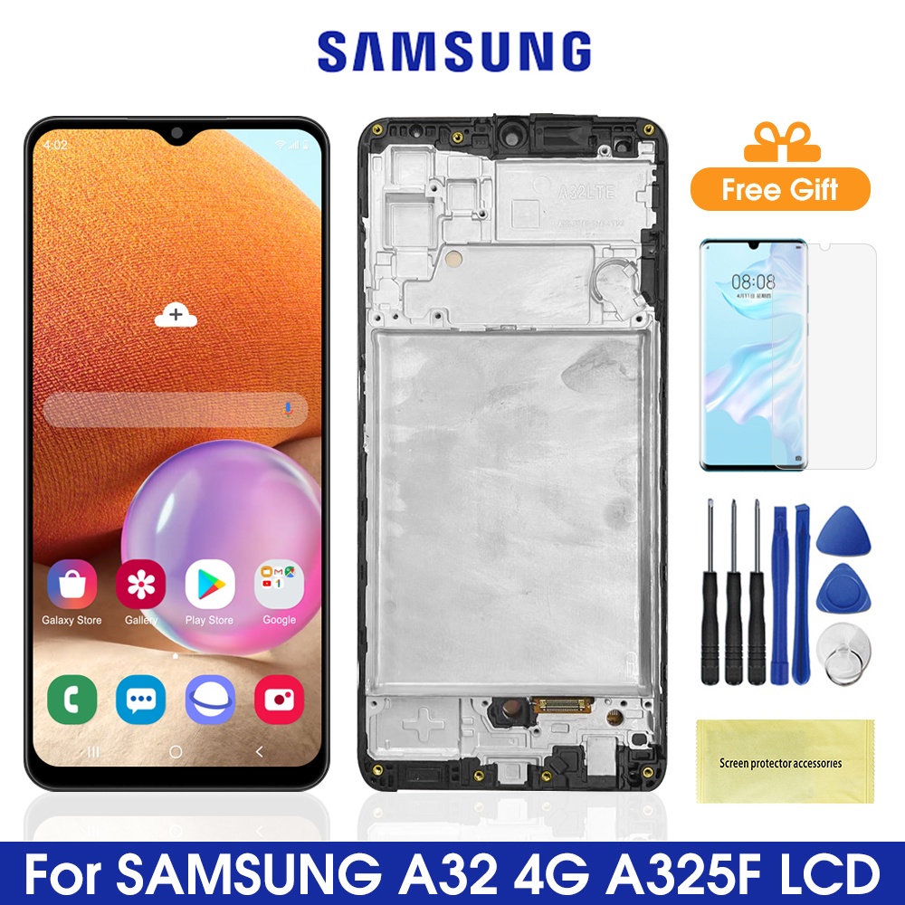 LCD For Samsung Galaxy A32 4G LCD Display A325 SM-A325F SM-A325M Display + touch screen ...
