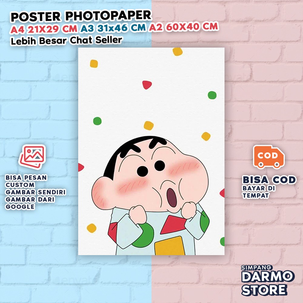 Shinchan Poster Anime Cartoon Cute Children Jail Wibu Shinnossuke ...