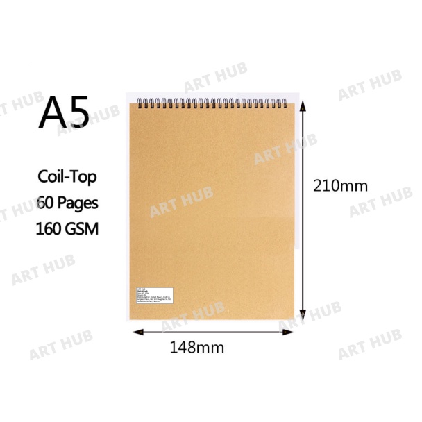 ARTIST SKETCHBOOK (160 gsm, Sketch Pad Paper, Drawing, Painting, Spiral ...