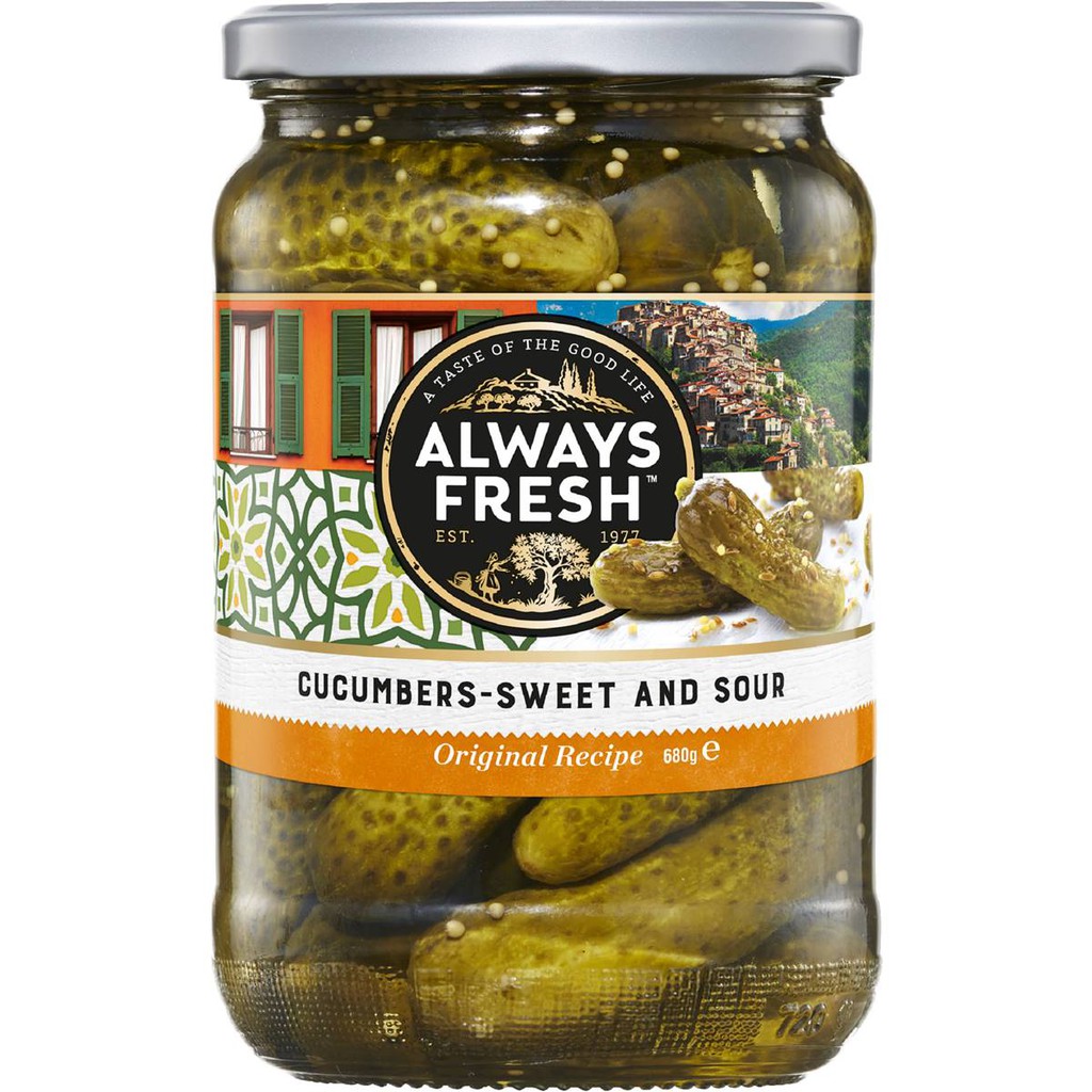 Always Fresh CUCUMBERS Sweet & Sour 680g {Made in Australia) | Shopee ...