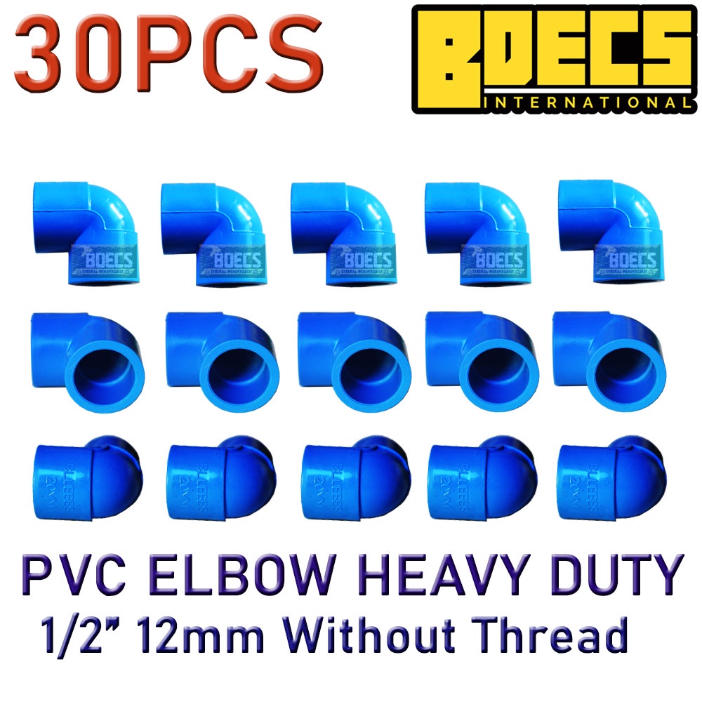 PVC Elbow 1/2 Blue Without Thread by Bdecs jr | Shopee Philippines