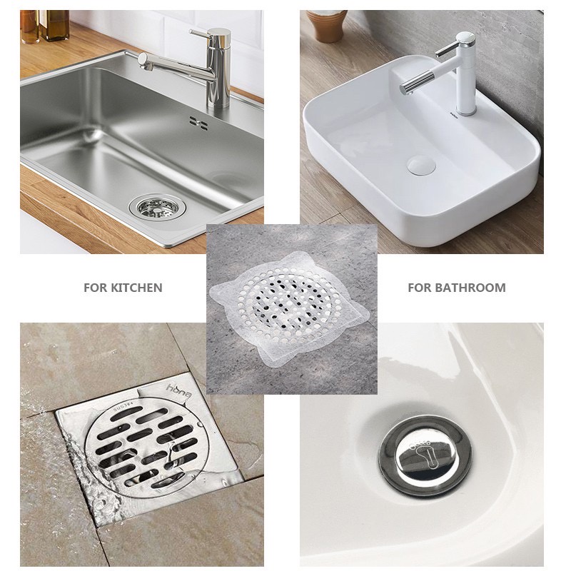 Ecoplanet Cod 30pcs Disposable Shower Floor Drain Hair Catcher Stickers
