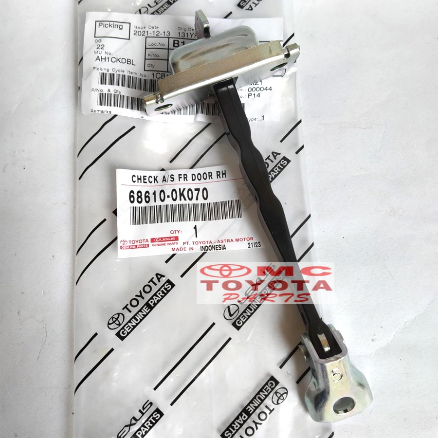 Innova Reborn Front Door Check Door Stopper 68610-0K070 | Shopee ...